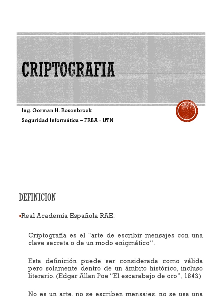 Criptografia | PDF | Criptografía | Clave (criptografía)