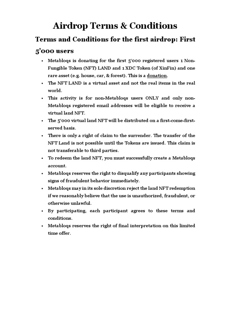 Metabloqs Airdrop & Referral Guide | PDF | Cryptocurrency