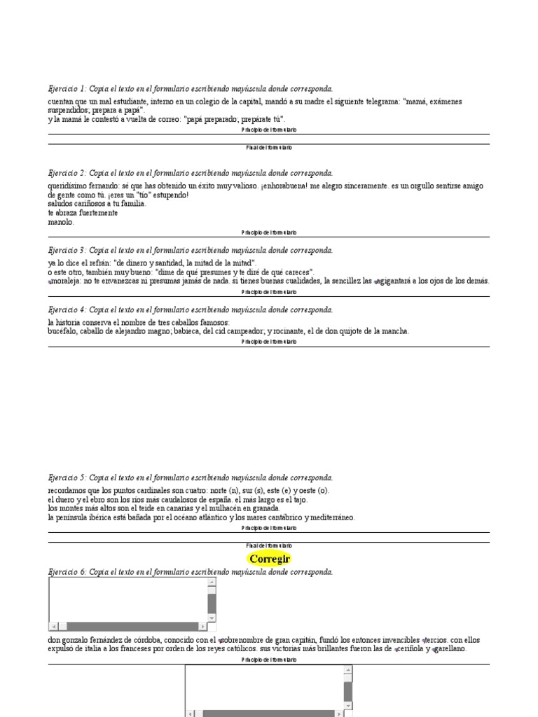 Ejercicio 1.mayusculas | PDF | España | Papa