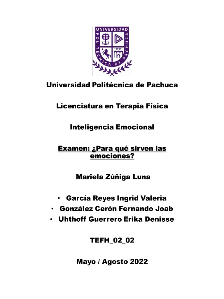Para Qué Sirven Las Emociones Pdf Las Emociones Mente