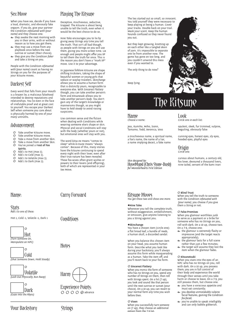 Sex Move Playing The Kitsune | PDF