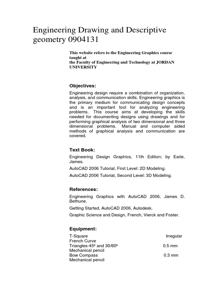 Engineering Drawing | Download Free PDF | Line (Geometry) | Technical ...
