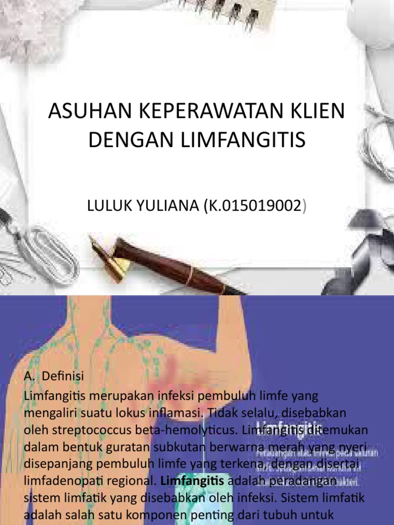 ASUHAN KEPERAWATAN KLIEN DENGAN LIMFANGITIS Liaaa Refisi | PDF
