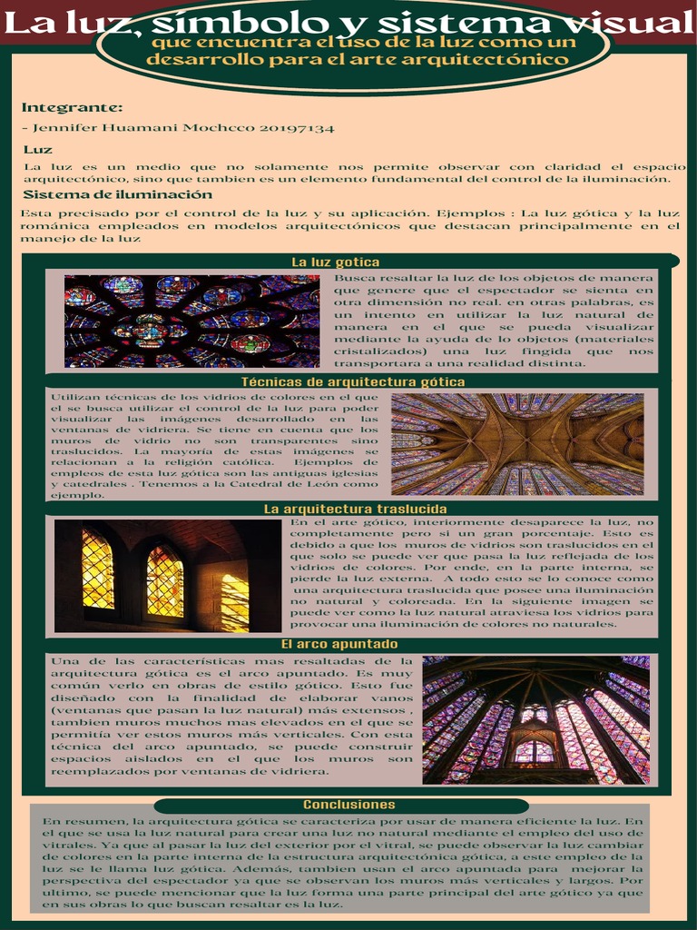 Infografia Del Arte Gotico | PDF | Arquitectura gótica | Ventana