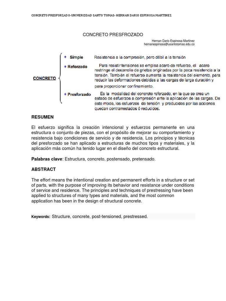Concreto Presforzado Pdf Hormigón Hormigón Pretensado