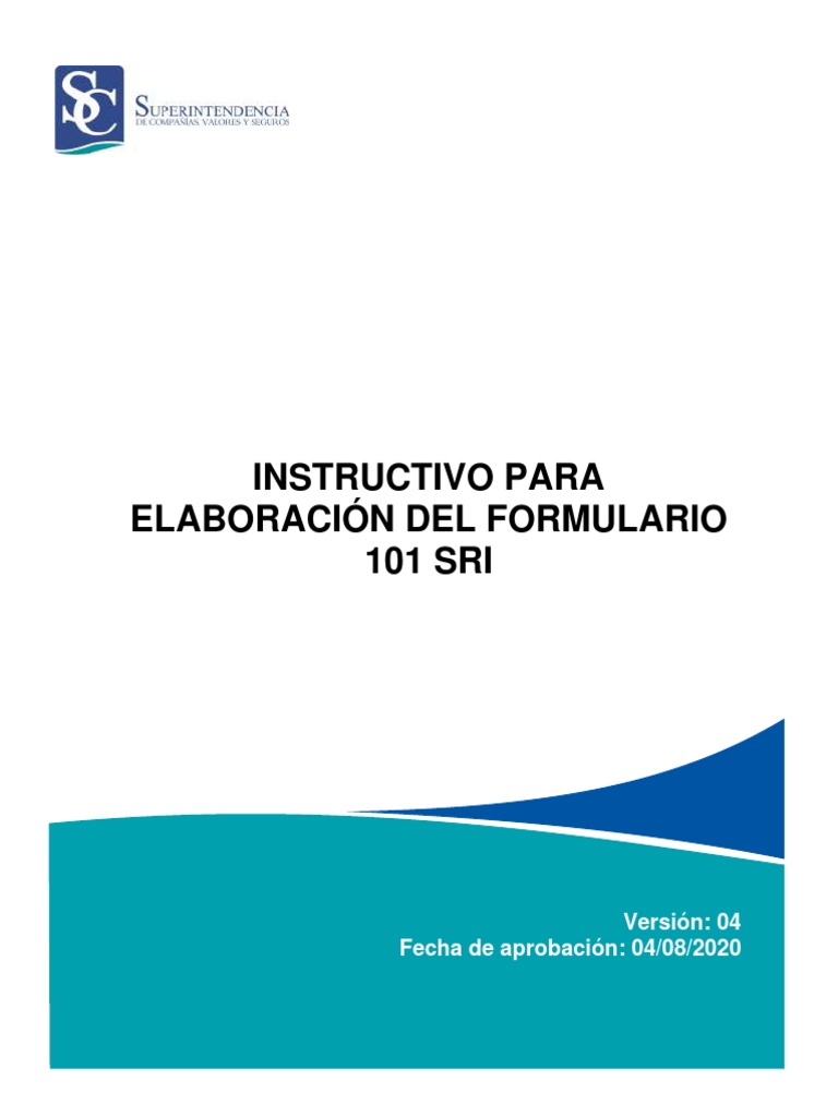 Instructivo Formulario 101 | PDF | Microsoft Excel | Informática