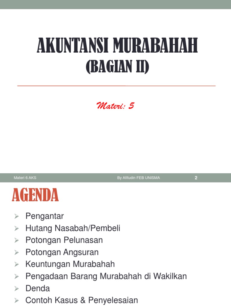 Materi-5-AKS-AKUNTANSI MURABAHAH-2-Br | PDF