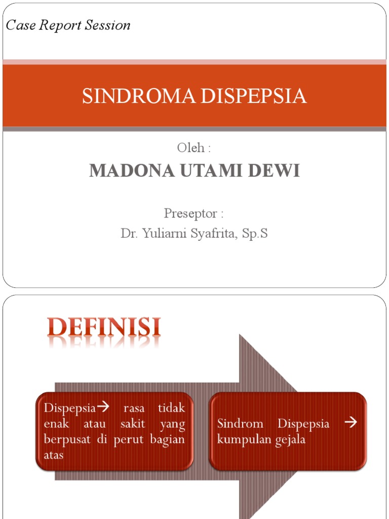 PPT Sindrom Dispepsia | PDF