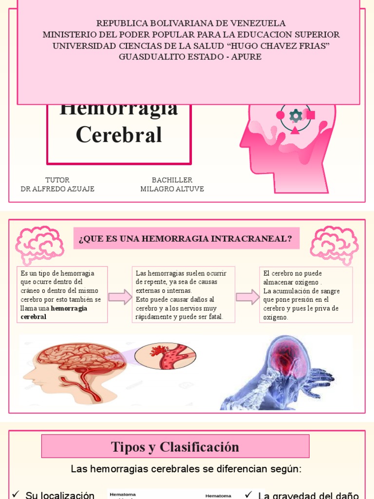 Hemorragia Cerebral | PDF | Hipertensión | Fisiología