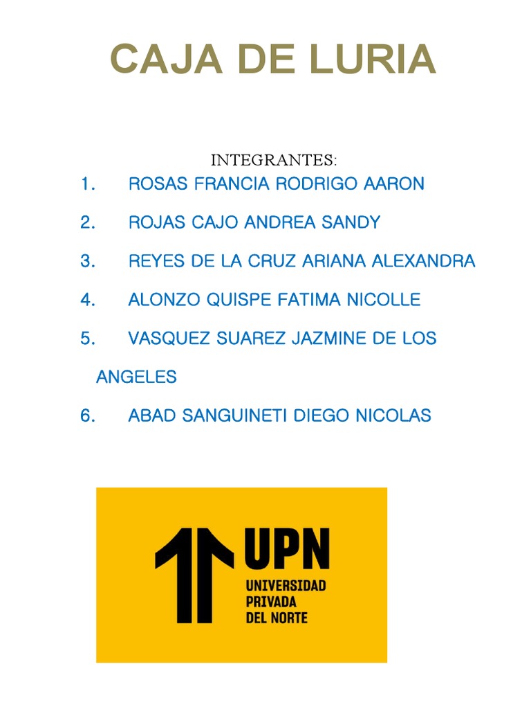 Caja de Luria: Percepción y Secuencias | PDF