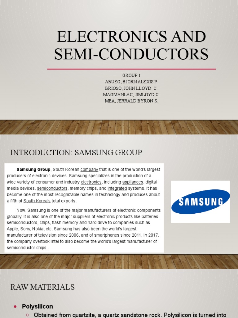 Electronics-And-Semi-Conductor Manufacturing Process | Download Free ...