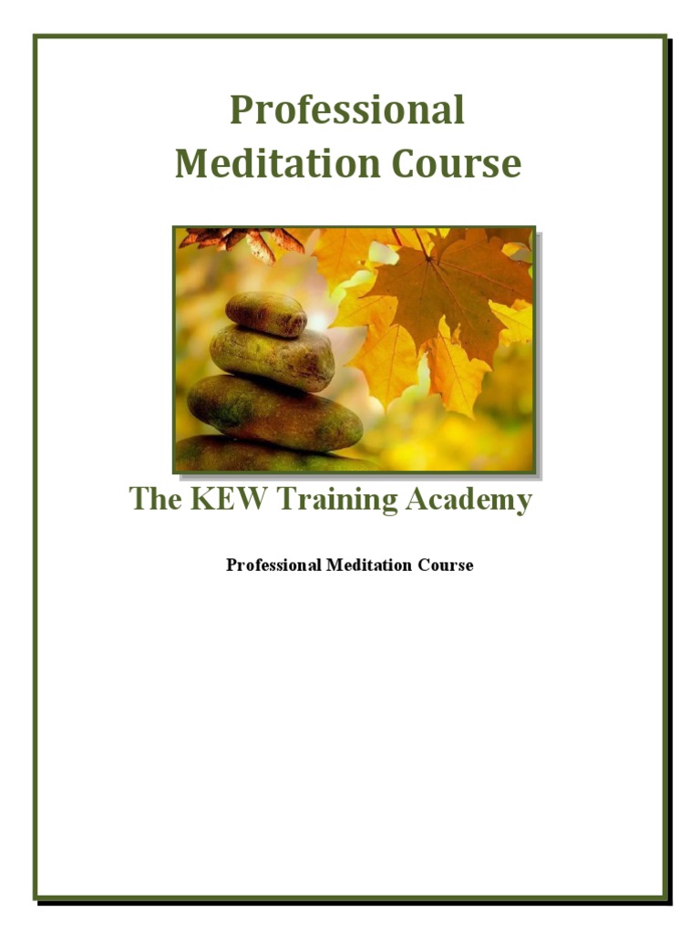 Professional Meditation Course | PDF | Meditation | Thought