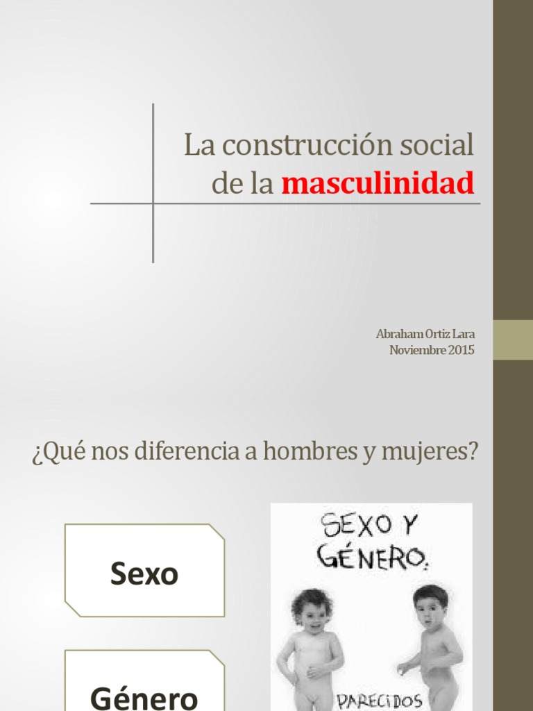 La Construcción Social de La Masculinidad | PDF | Masculinidad | Género
