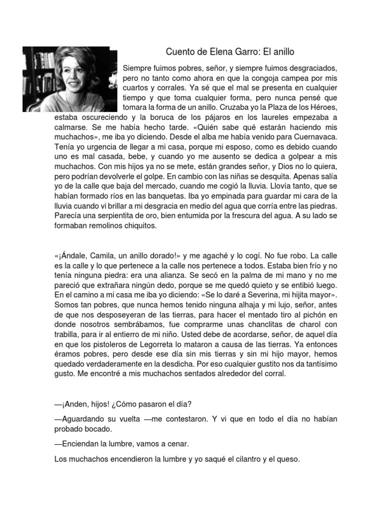 Cuento de Elena Garro | PDF