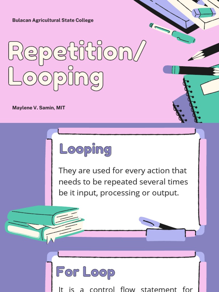 Repetition Looping | PDF | Control Flow | Software Engineering Repetition Looping | PDF | Control Flow | Software Engineering