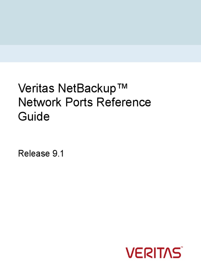 Veritas Netbackup™ Network Ports Reference Guide Release 9 1 Pdf Port Computer Networking