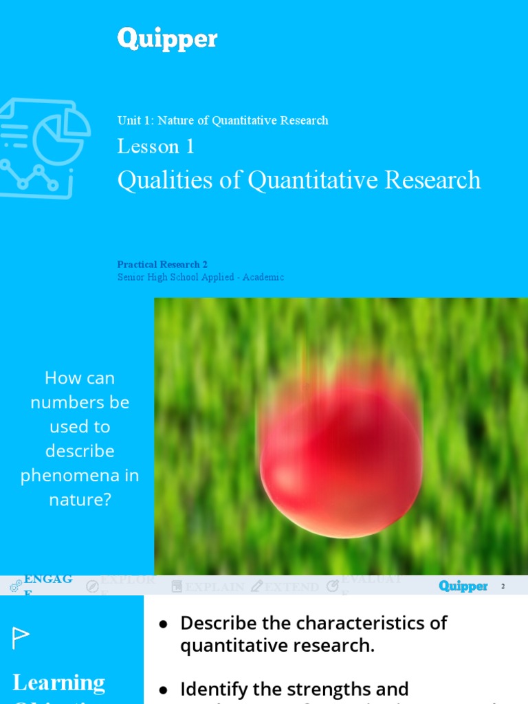 Characteristics of Quantitative Research | PDF | Experiment ...