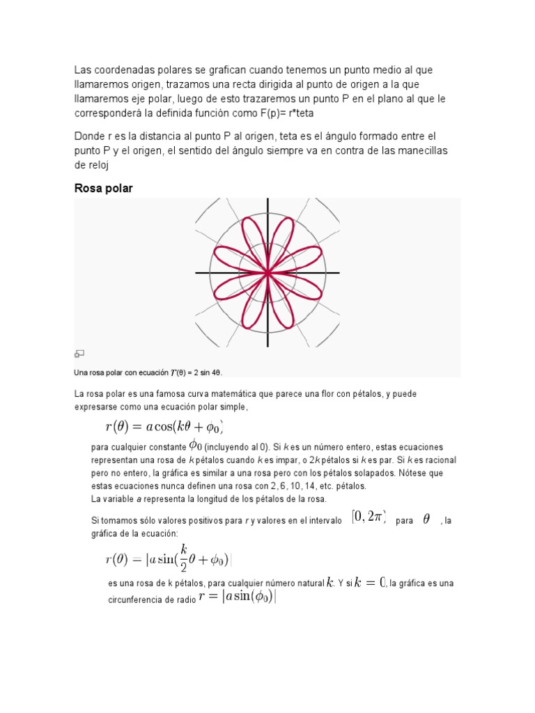 Coordenadas Polares | PDF