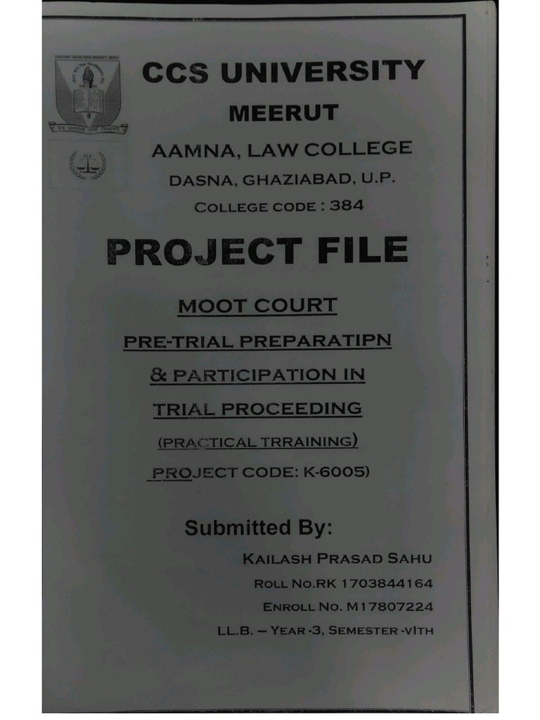 Moot Court English | PDF