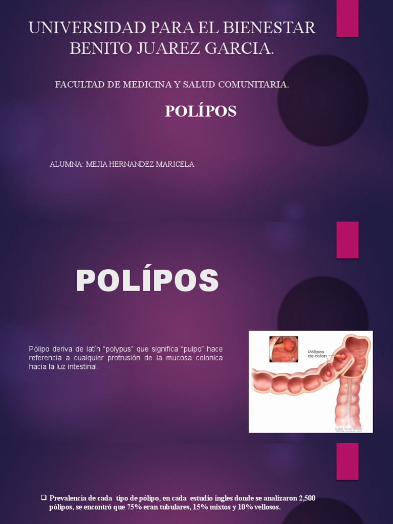 Pólipos: Tipos, Diagnóstico y Tratamiento | PDF | Intestino grueso ...
