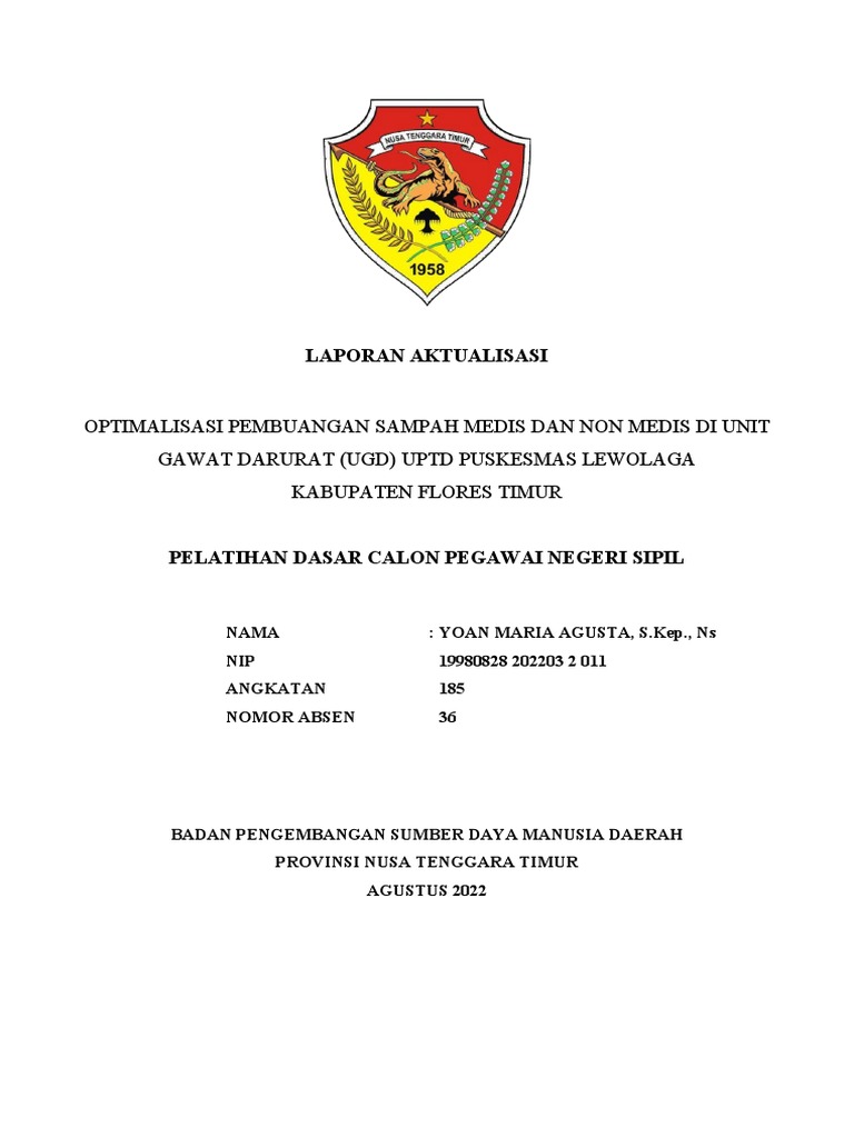 Laporan Hasil Yoan Maria Agusta | PDF | Bisnis