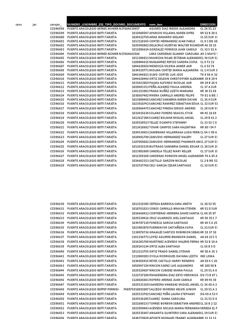 519 Colegio Benjamin Herrera (Ied) (1) .XLSX - 0 | PDF