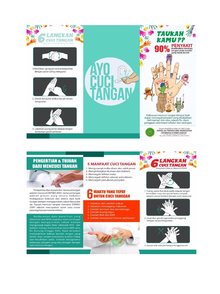 Leaflet Cuci Tangan | PDF