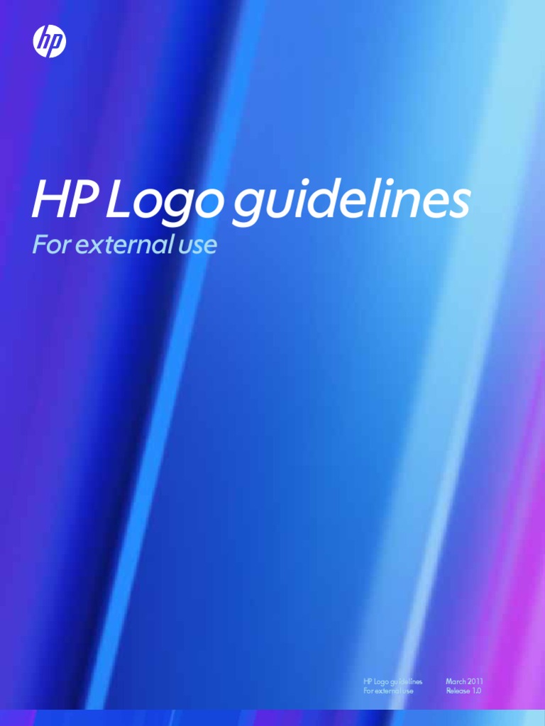 HP Logo Guidelines Overview | PDF | Hewlett Packard | Logos