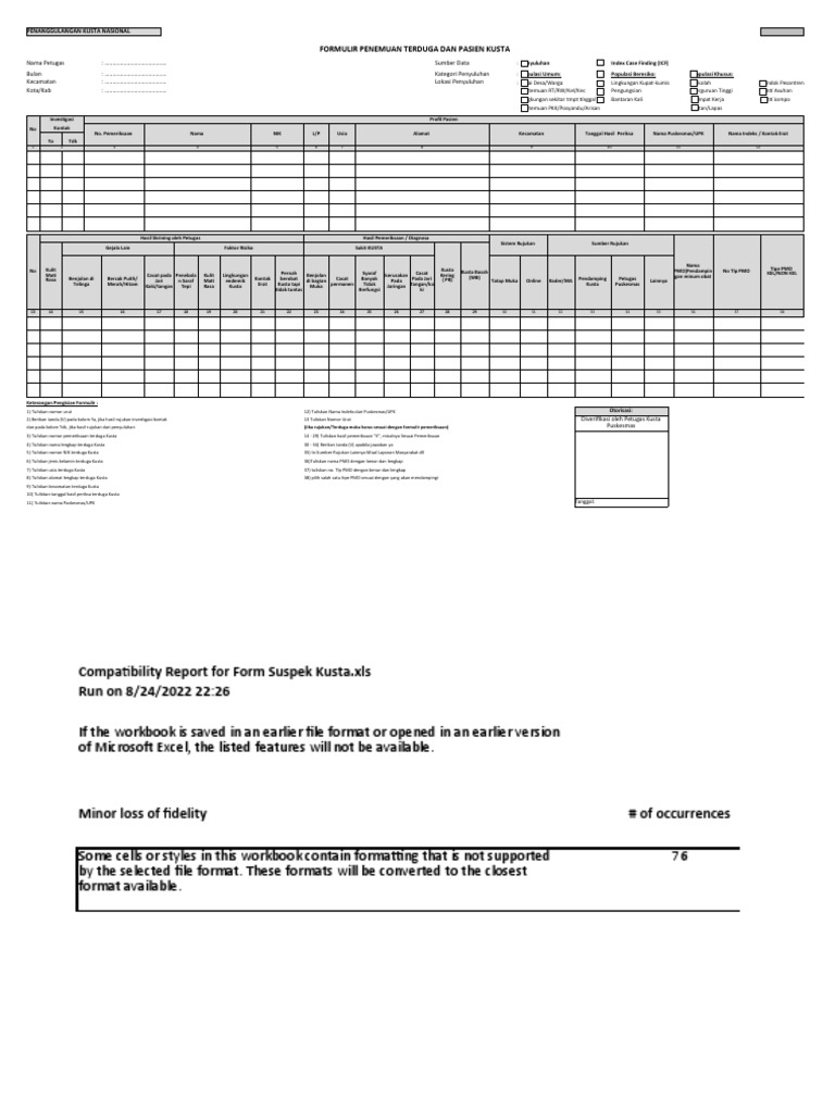 Form Rujukan Kusta | PDF