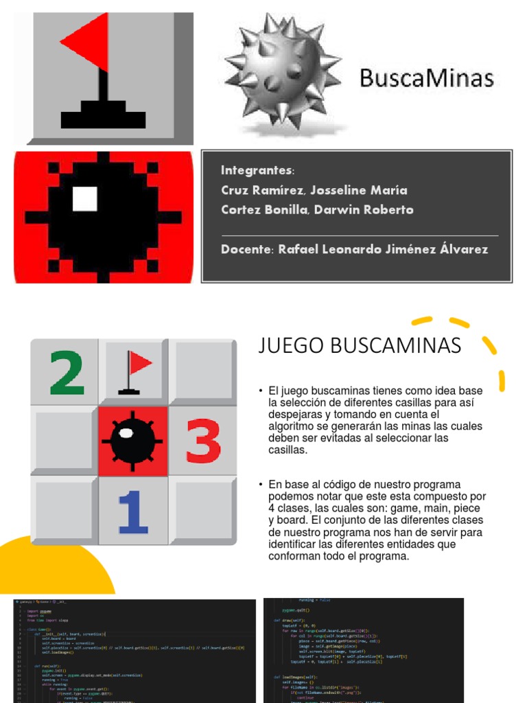 Desarrollo de Juego Buscaminas en Python | PDF | Programa de computadora | Programación