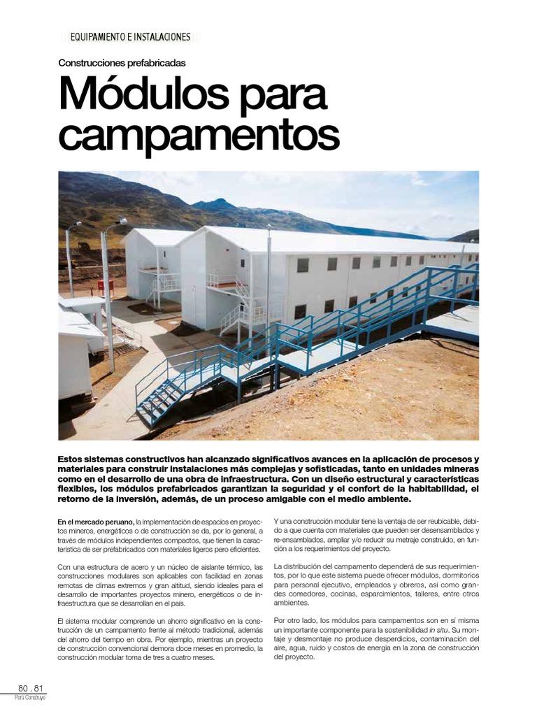 Campamentos | PDF | Minería | Perú