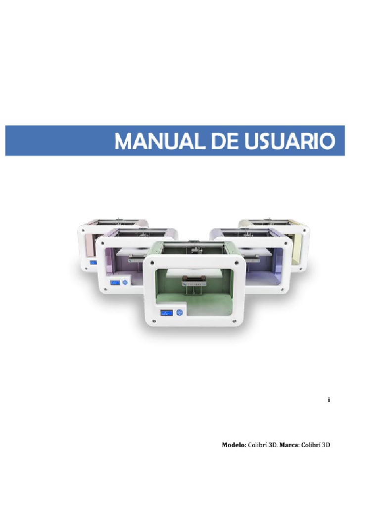 Manual Colibri 3 D | PDF