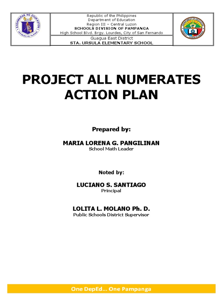 Numeracy Intervention Action Plan | PDF | Education Theory | Cognitive ...