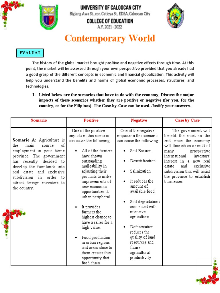 Impacts of Global Economic Scenarios | PDF | Employment | Online Shopping