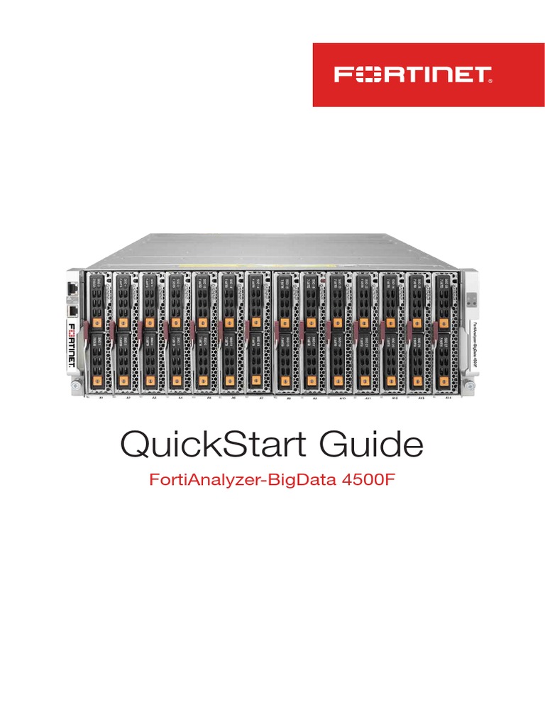 FortiAnalyzer Big Data 4500F | PDF | Network Switch | Ip Address
