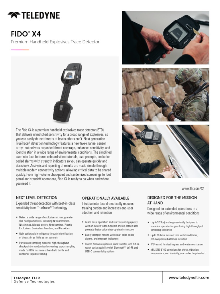 Fido X4 - Datasheet-LTR 21-0729 Web | PDF