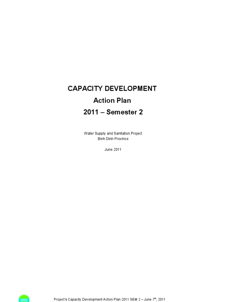 CB Action Plan | PDF | Capacity Building | Water Supply