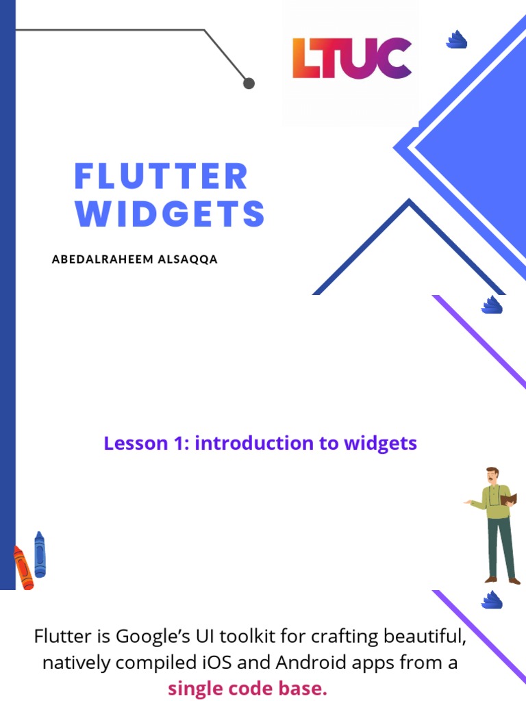 Flutter Widgets: Abedalraheem Alsaqqa | PDF | Mobile App | Software Development
