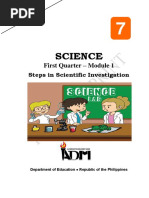 Science 7 Module1 | PDF | Experiment | Scientific Method