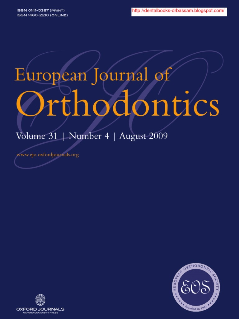 European Journal of Orthodontics | PDF | Human Tooth | Orthodontics