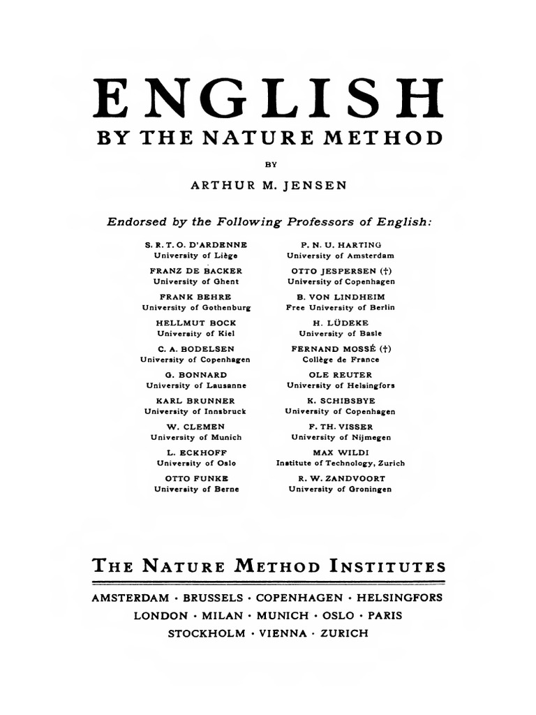 English by The Nature Method - Text | PDF | English Language | Linguistics
