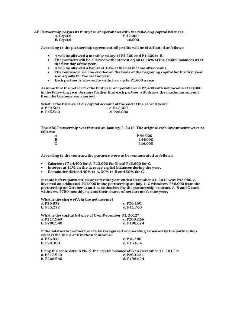Partnership 2 | PDF | Partnership | Business