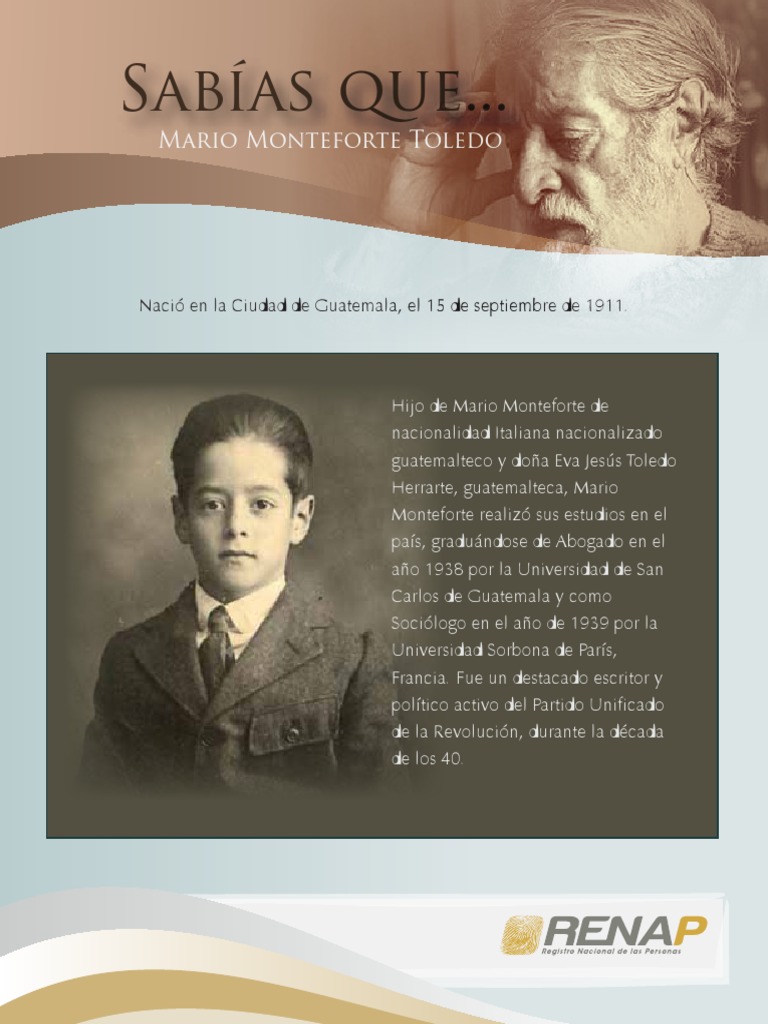 Biografía de Mario Monteforte Toledo | PDF
