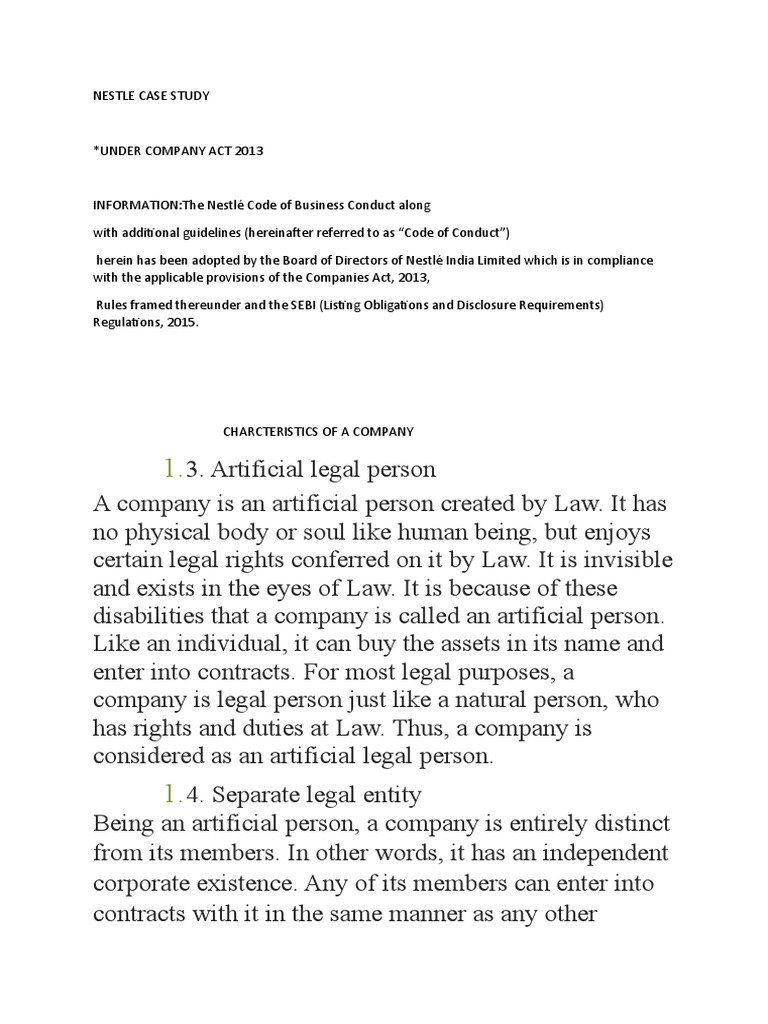 Nestle Case Study | PDF | Guarantee | Legal Liability