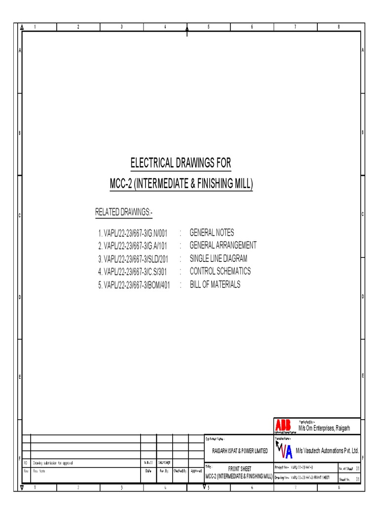 MCC-2 Electrical Drawings Overview | PDF | Electrical Engineering ...