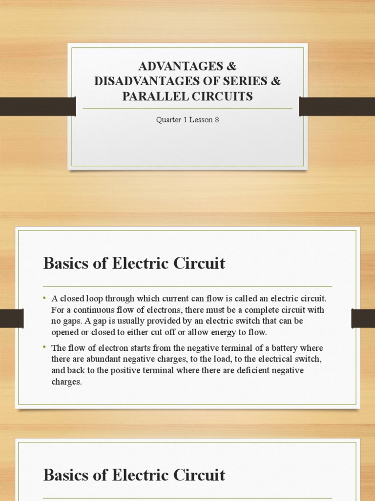 Advantages & Disadvantages of Series and Parallel Circuits | PDF | Series And Parallel Circuits ...