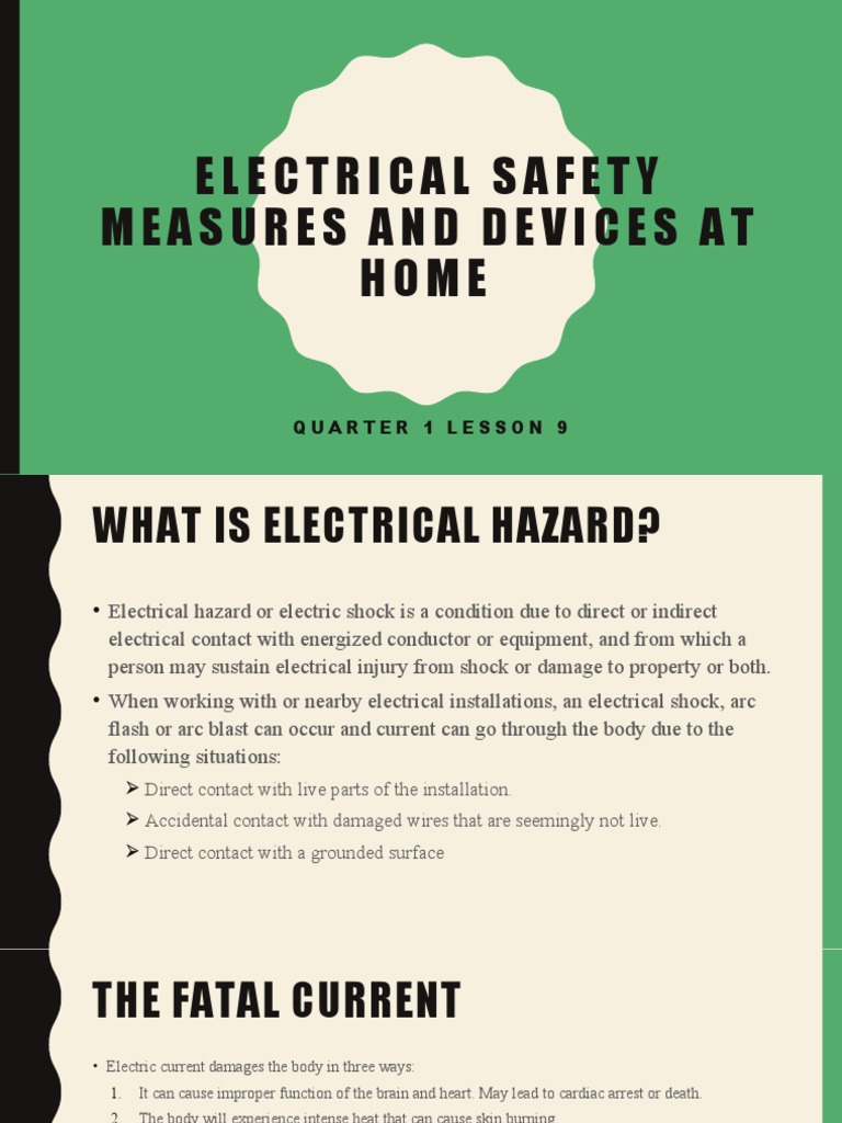 Electrical Safety Measures and Devices at Home | PDF | Alternating ...