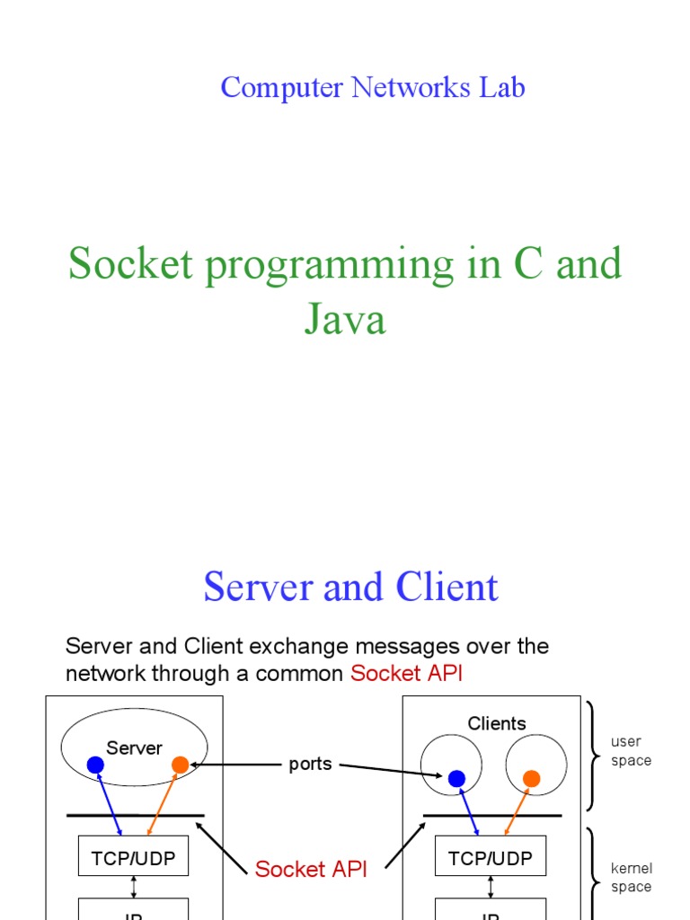 Socket Programming Pdf Network Socket Port Computer Networking