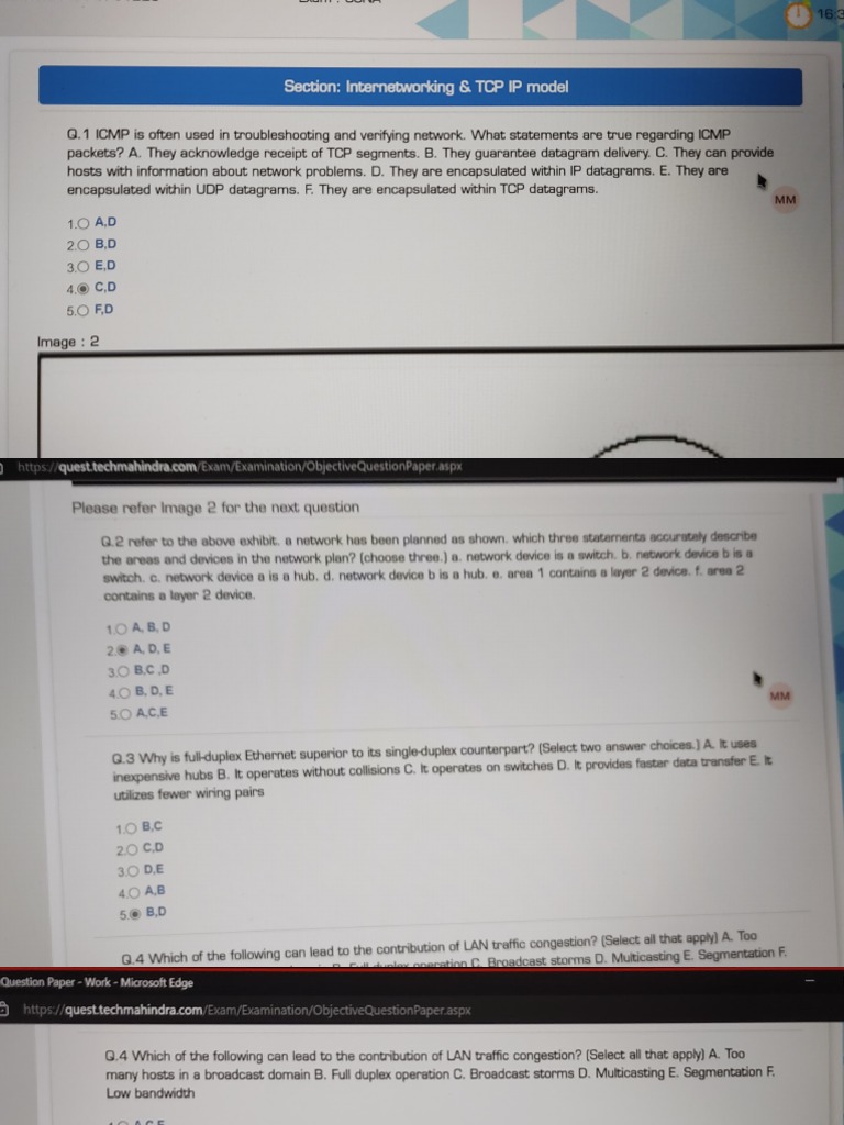 CCNA Exam PDF | PDF | Routing | Computer Network