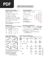 ACS Final Formula Sheet | PDF